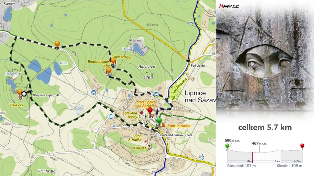 Hrad Lipnice a okolí | Stream