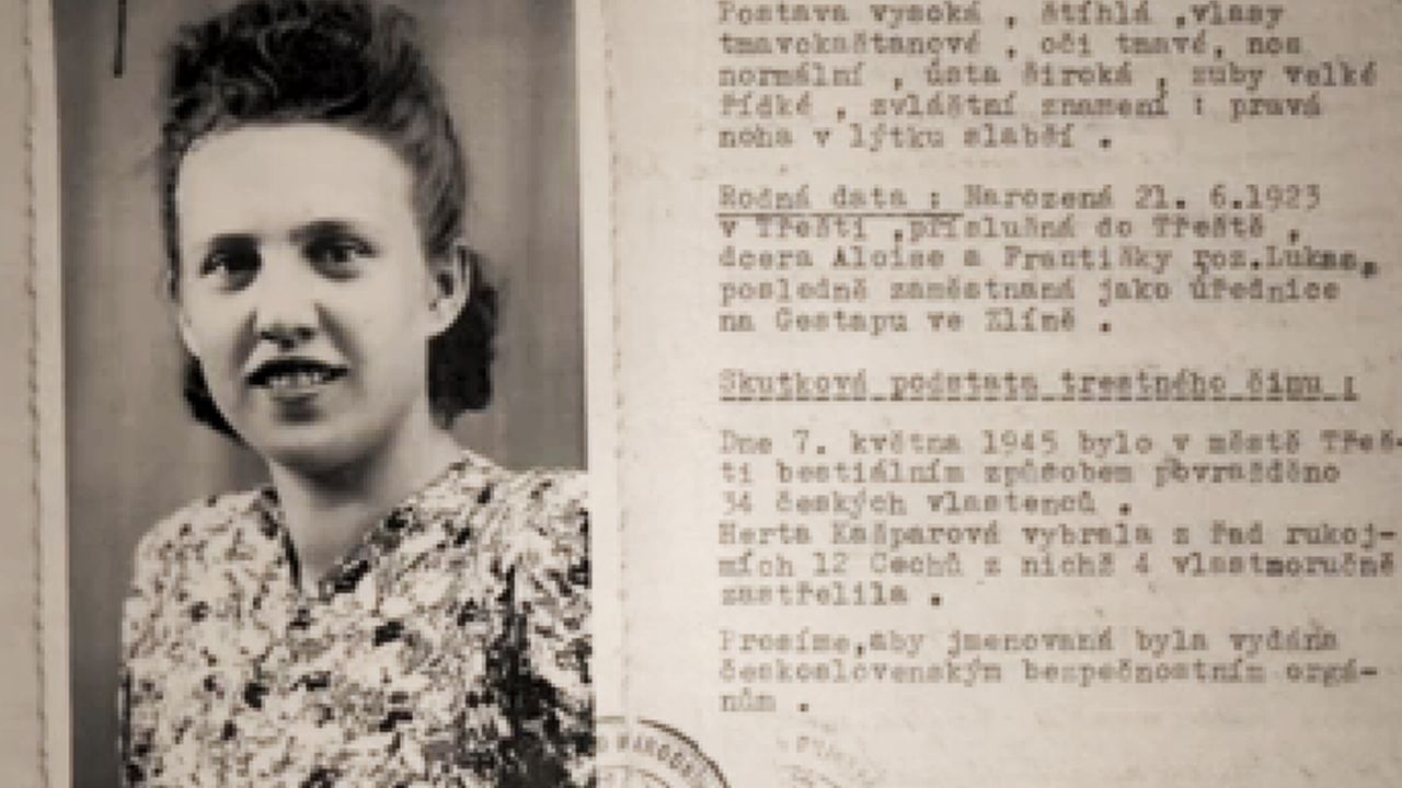 Byla veřejně popravená Herta Kašparová bestie, která nenáviděla Čechy ...